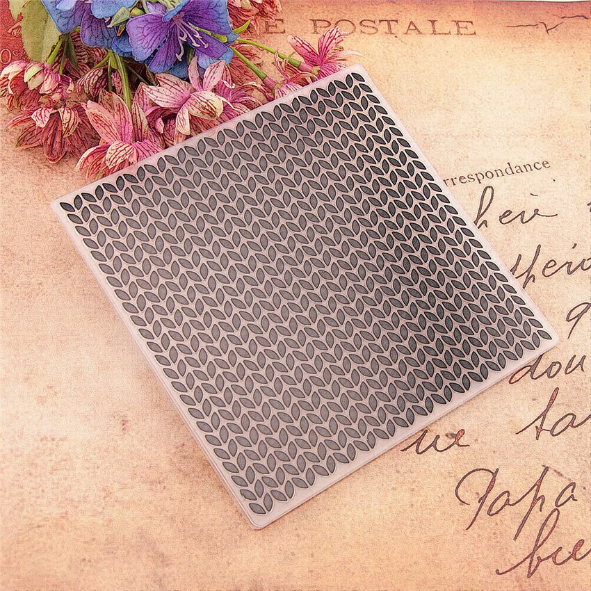 15*15cm Diamond lattice Embossing folders Plastic ... – Vicedeal