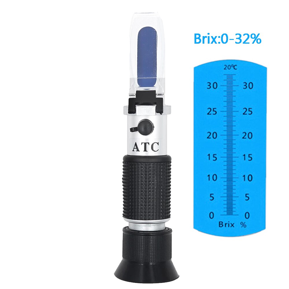 0~32% Brix Tester Hand-held Refractometer with ATC... – Grandado