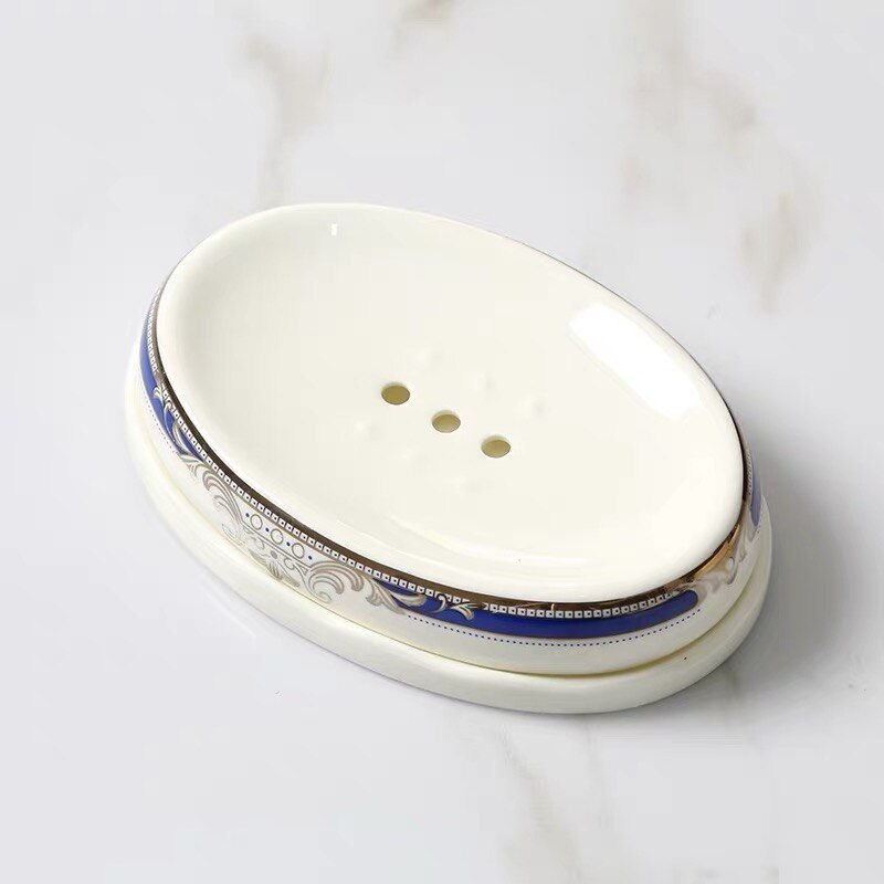 European Pastoral Bone China Soap Box Ceramic Bath... – Grandado
