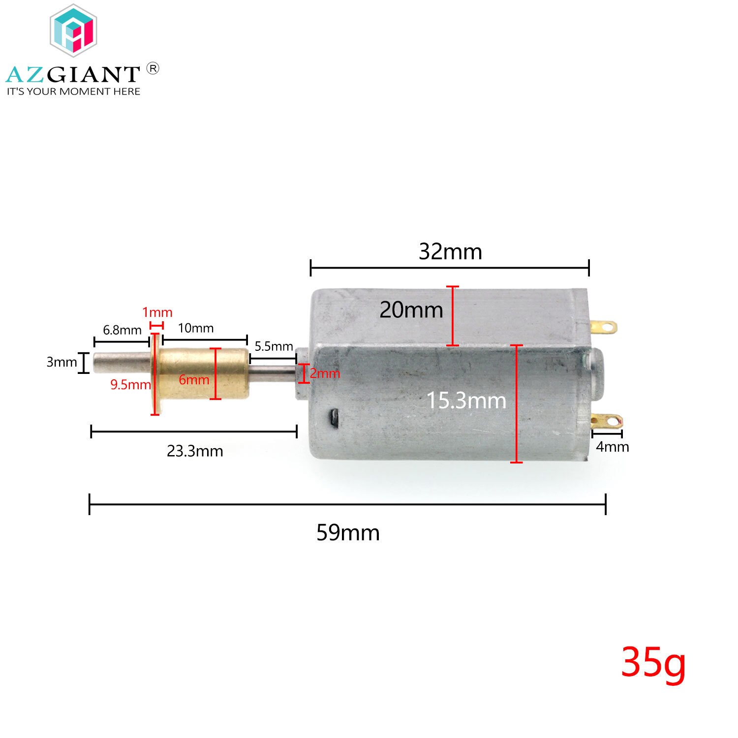Mini dc 3v lille motor 180 motor hårklipper højha... – Grandado