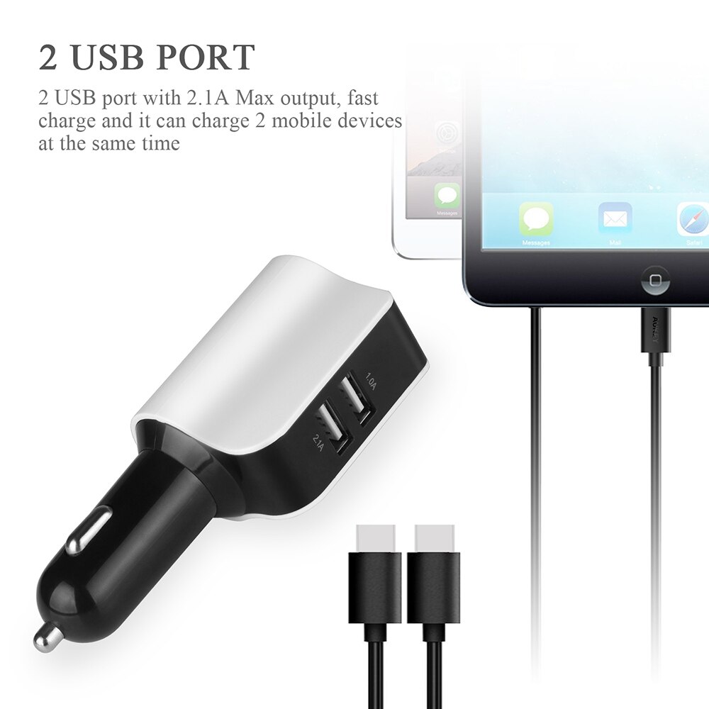 Adaptador de cargador de coche ONEVER Dual USB 2.1... – Grandado