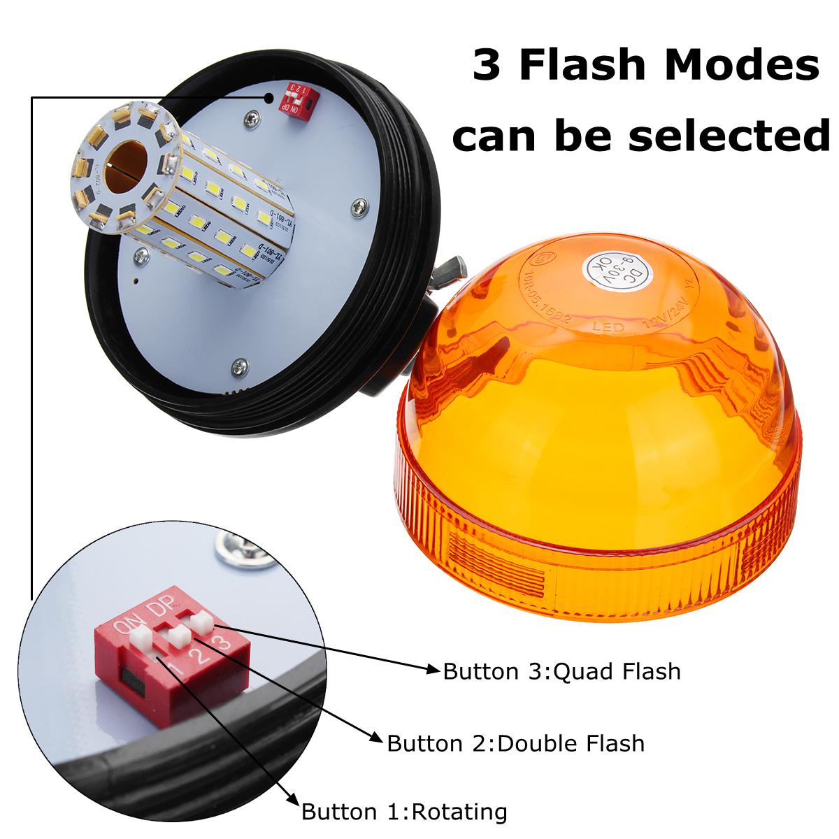 1/2pcs 12V 24V 40 LED Car Truck Rotating Flashing ... – Vicedeal