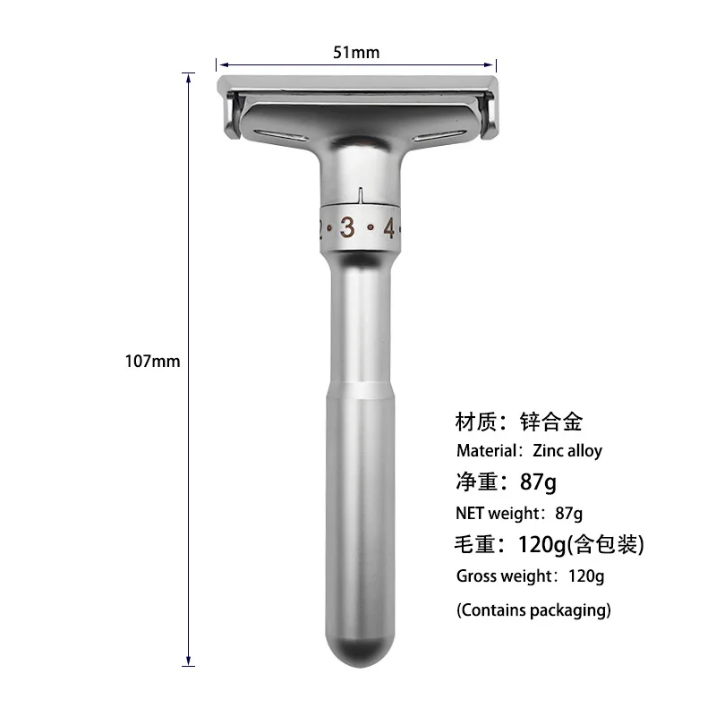 Adjustable Safety Razor Double Edge Classic Mens S... – Grandado