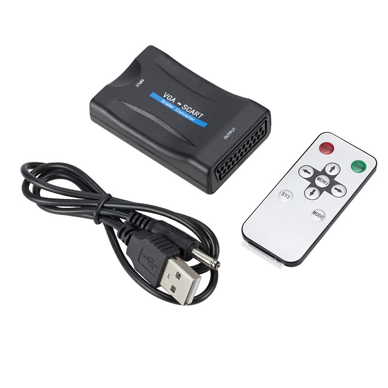VGA zu SCART Video Audio Converter Adapter Digital... – Grandado