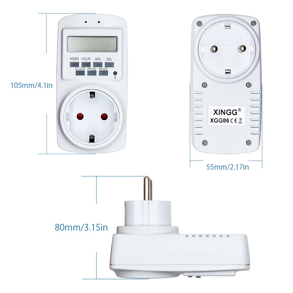 NTONPOWER Smart Socket Electronic Digital Timer Sw... – Grandado
