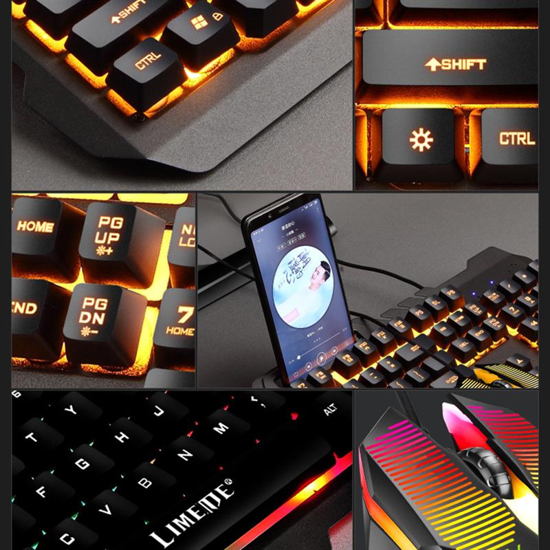 Wired Gaming Keyboard Mechanical Feeling Backlit K... – Grandado