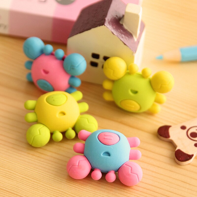 Crab Eraser Cute Rubber Erasers Promotional Statio... – Vicedeal