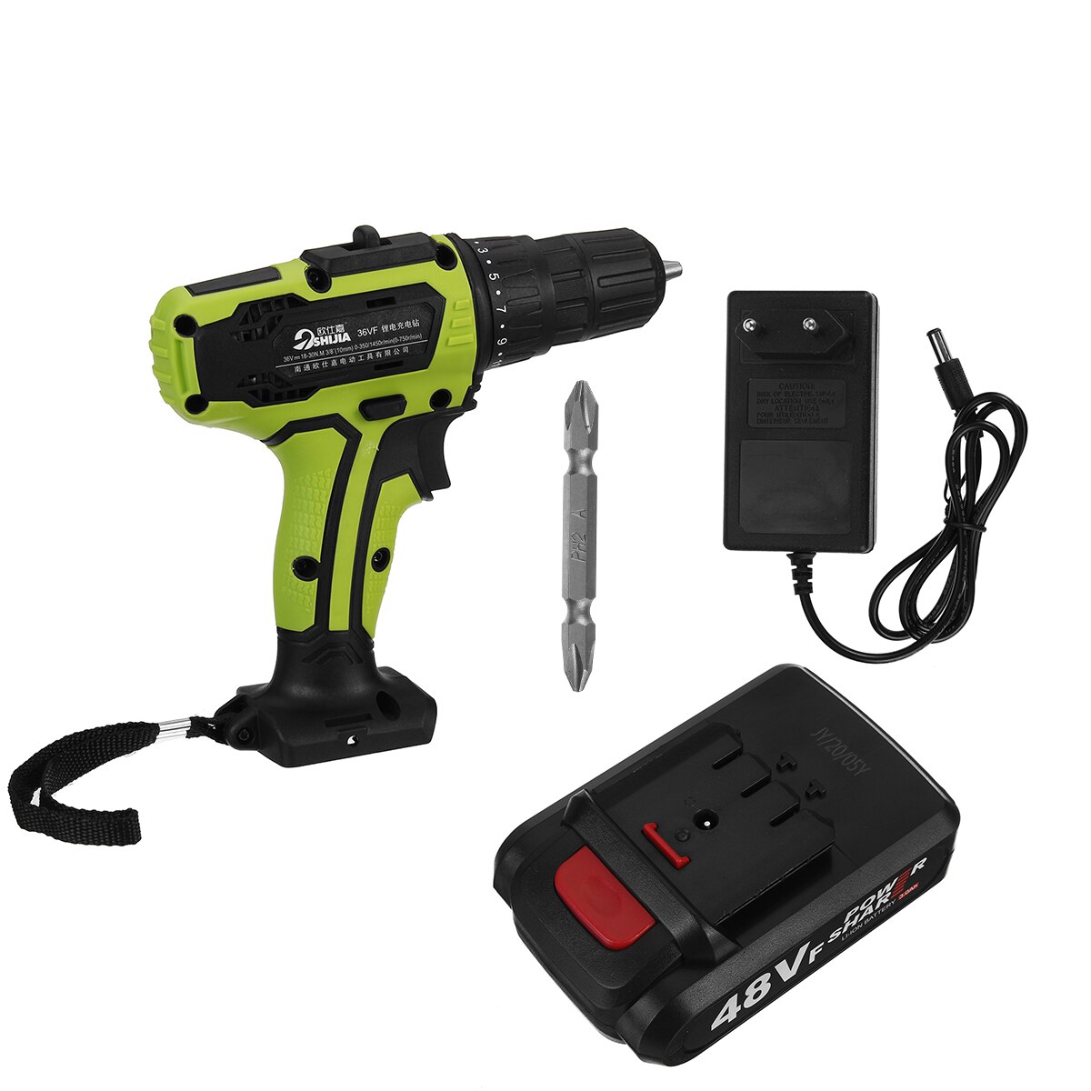 48V Cordless Electric Drill Screwdriver Hammer 19 ... – Grandado