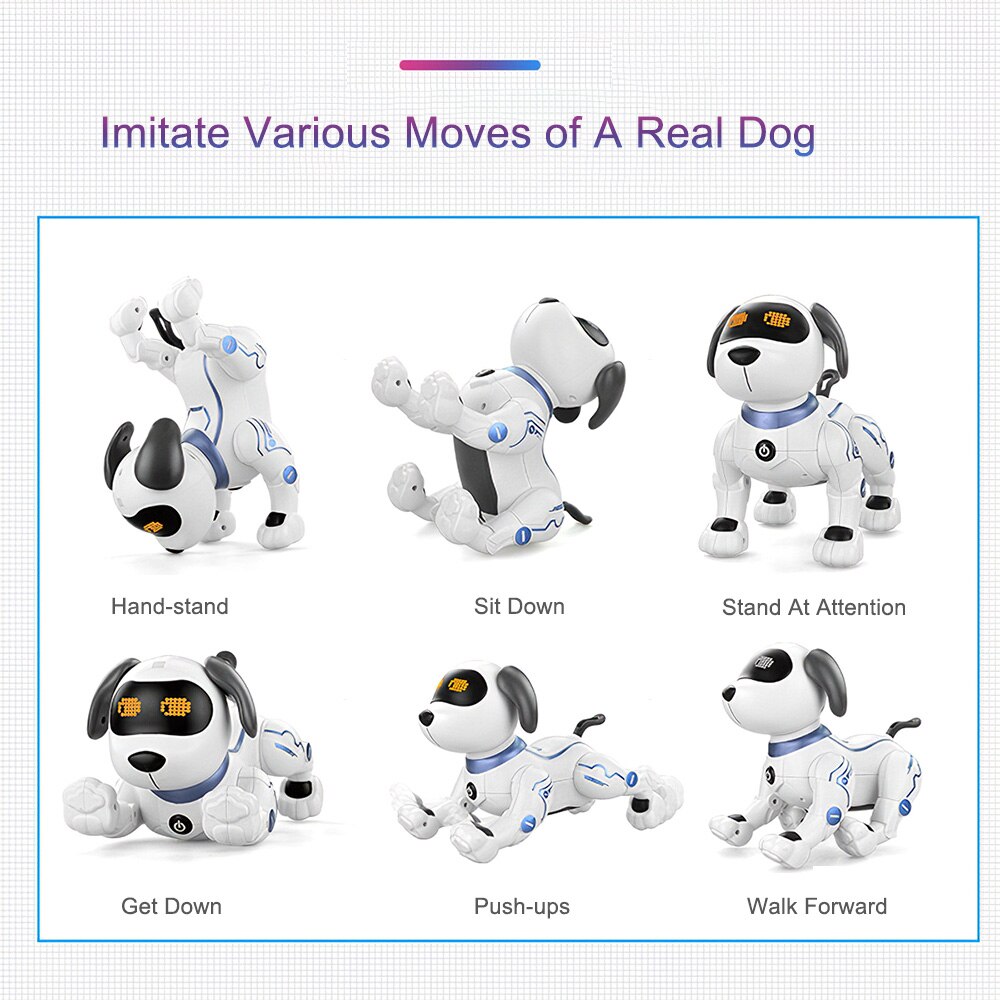 Electronic Animal Pets RC Robot Dog Voice Remote C... – Grandado