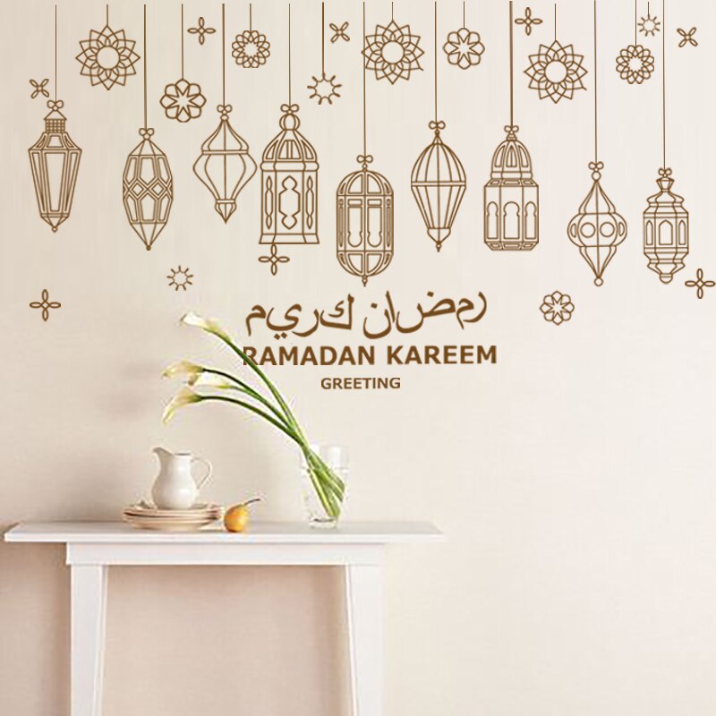 2pcs/set Ramadan Kareem Wall Stickers DIY Decal Ar... – Grandado
