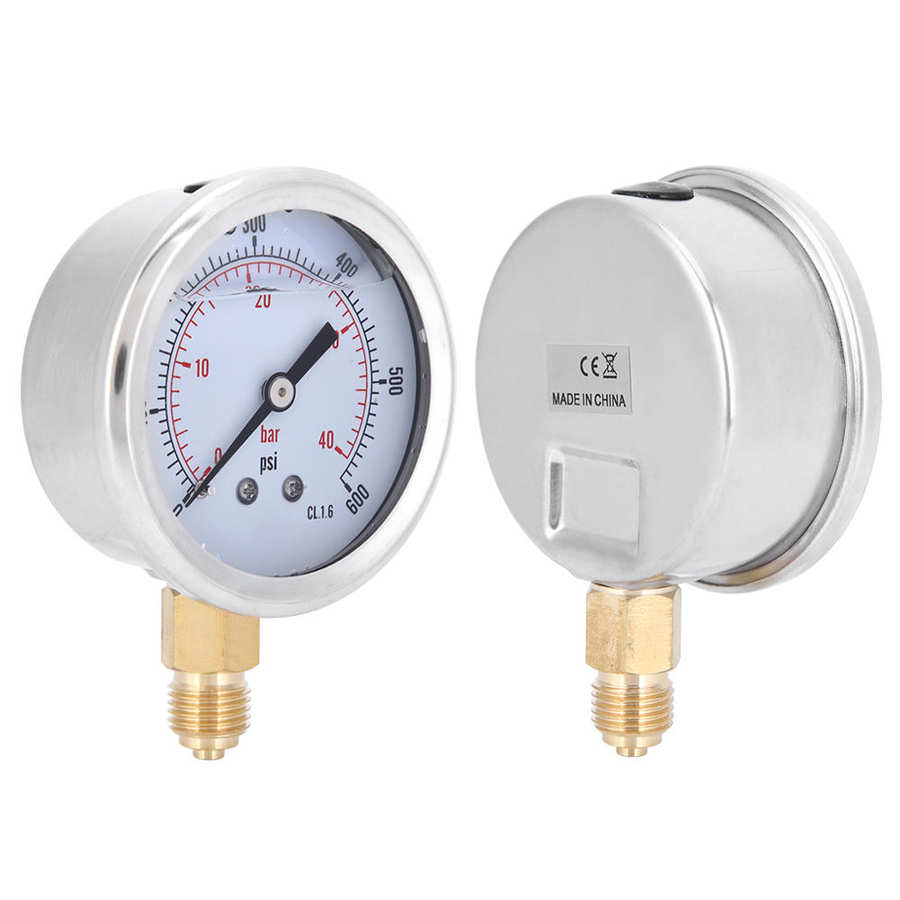 Pressure Gauge 8209 PGG604‑ 40bar 1/4BSP Y60 ... – Grandado