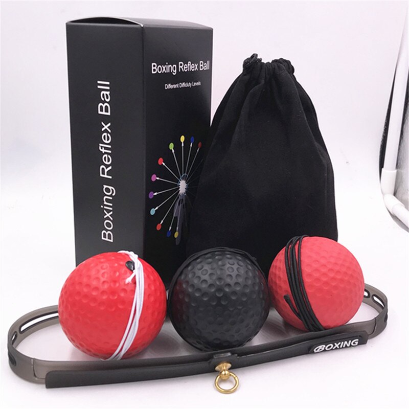 Kids Punching Bag Kick Boxing Reflex Ball Adjustable Reflex Punching ...
