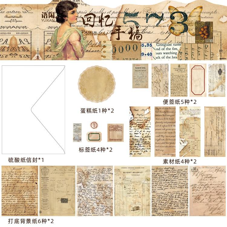 40 Pcs Vintage Antieke Diy Materiaal Papier Esthet... – Vicedeal