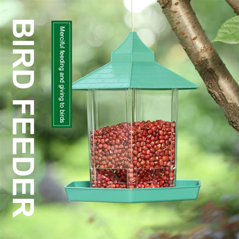 Hanging Wild Bird Feeder Outdoor Bird Feeders Food... – Grandado