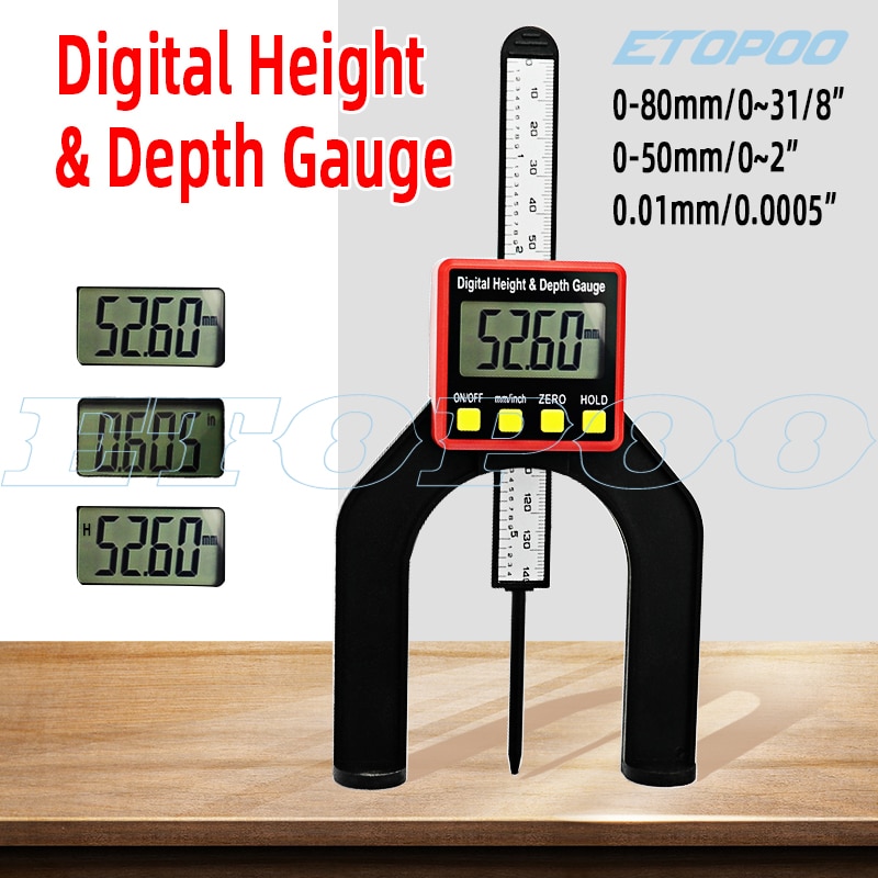 80mm Digital Tread LCD Magnetic Feet Aperture Hand... – Grandado