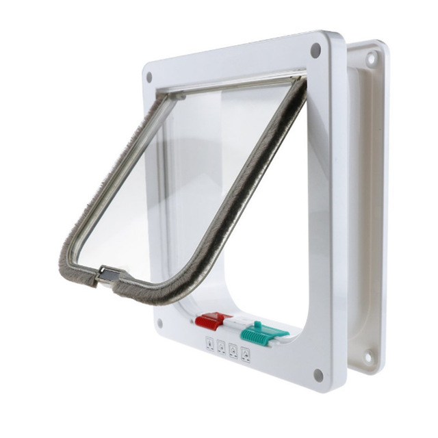 Cat Flap For Exterior Door Cat Flap Dog Flap 4-Way... – Grandado