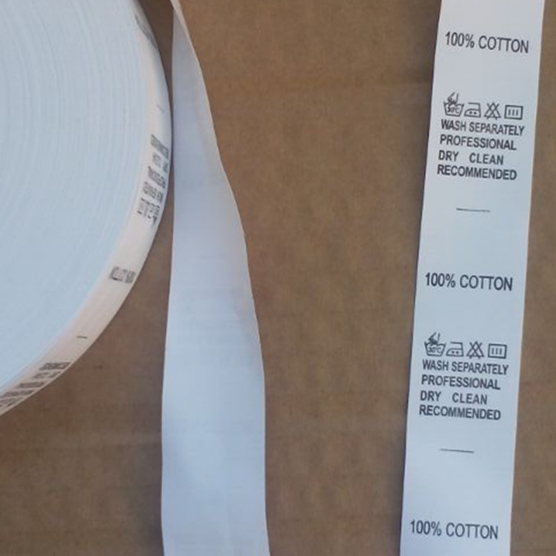 Stock White care label printed tags for clothing n... – Grandado