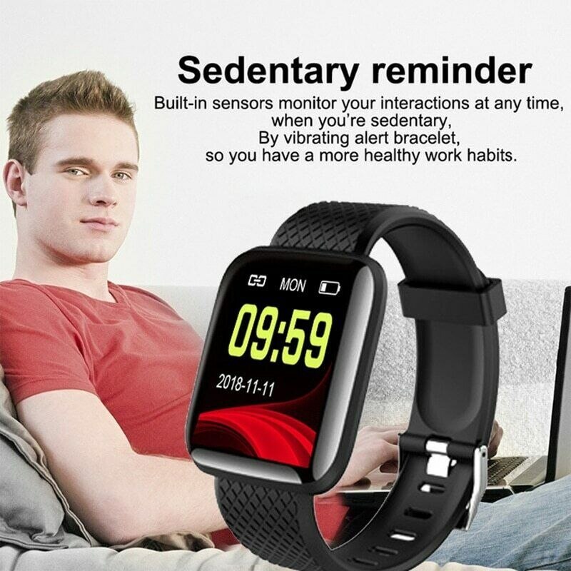 116 PLUS Color Screen Smart Watch Heart Rate Blood... – Vicedeal