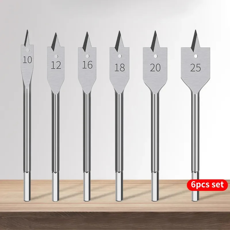 Woodworking Three-point Bit Flat Drill Bits Set Dr... – Vicedeal