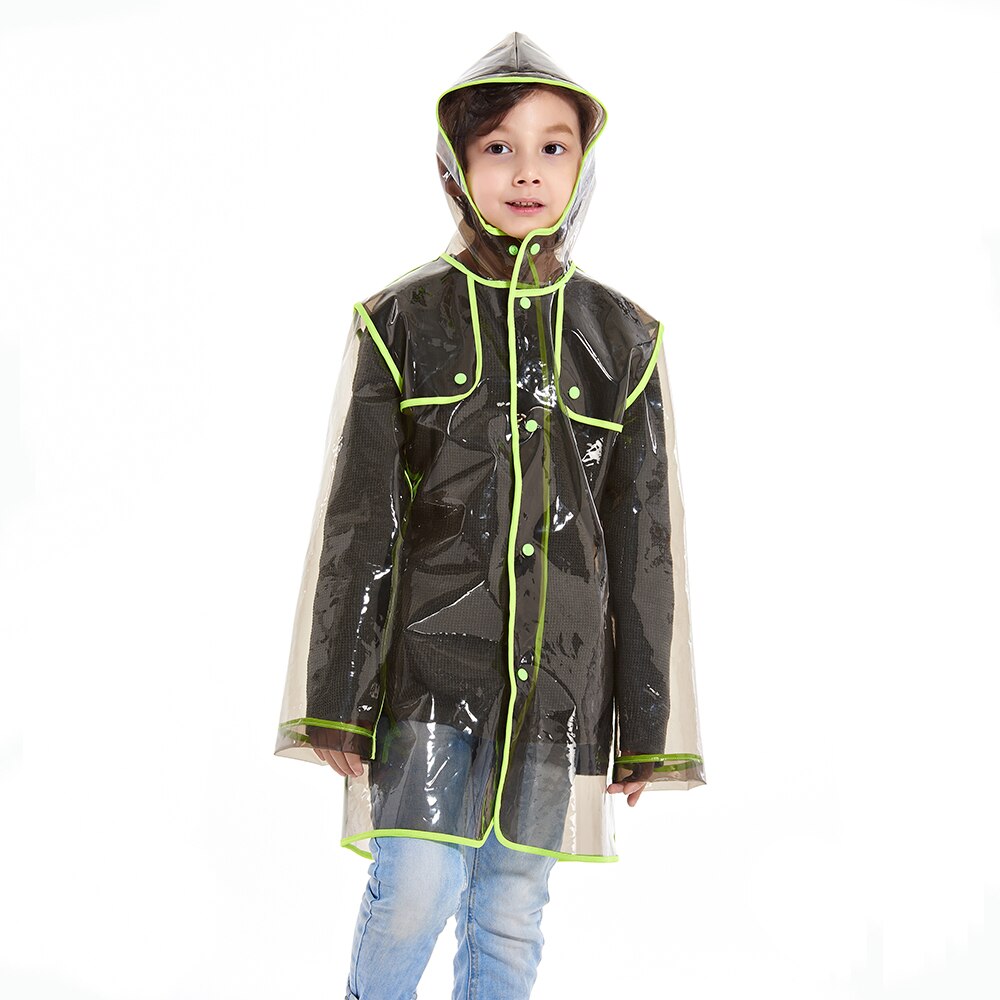 Leuke Goede Kids Eva Transparante Regenjas Hooded ... – Grandado