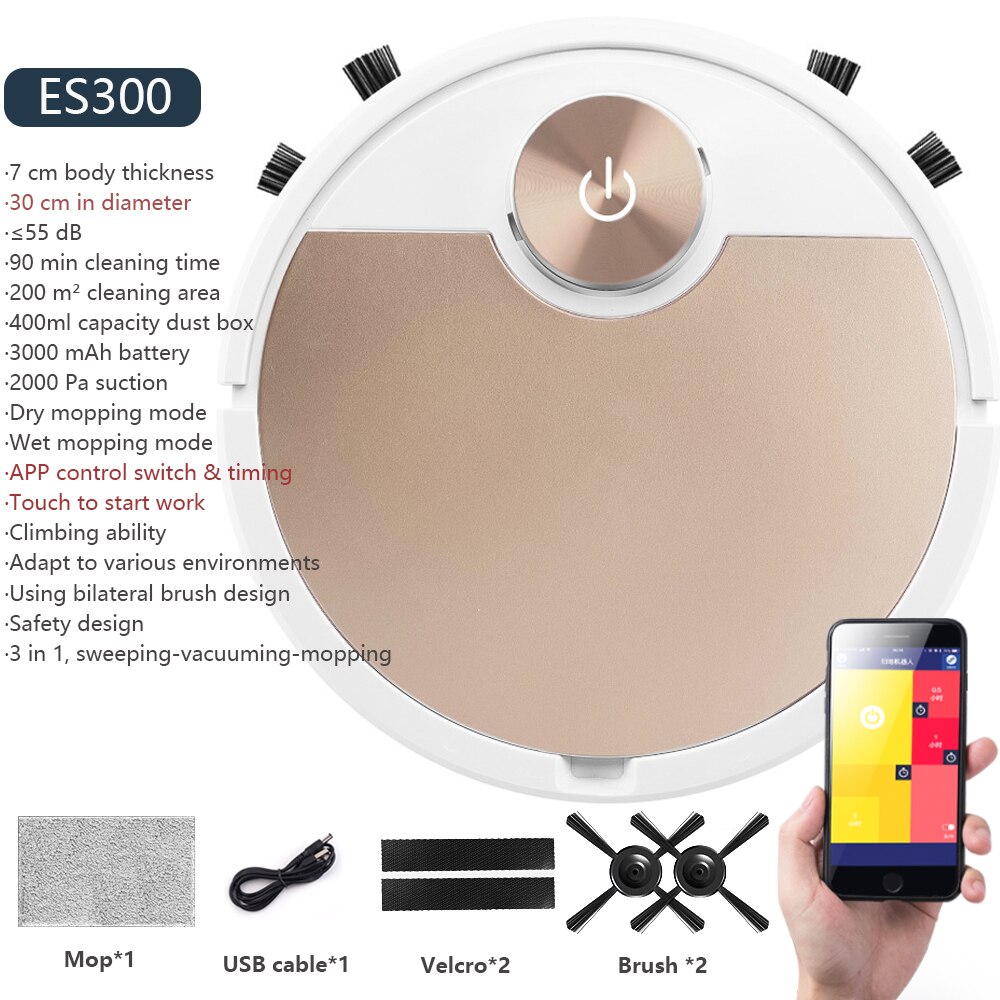 Home Intelligent Robot Vacuum Cleaner Automatic Du... – Grandado