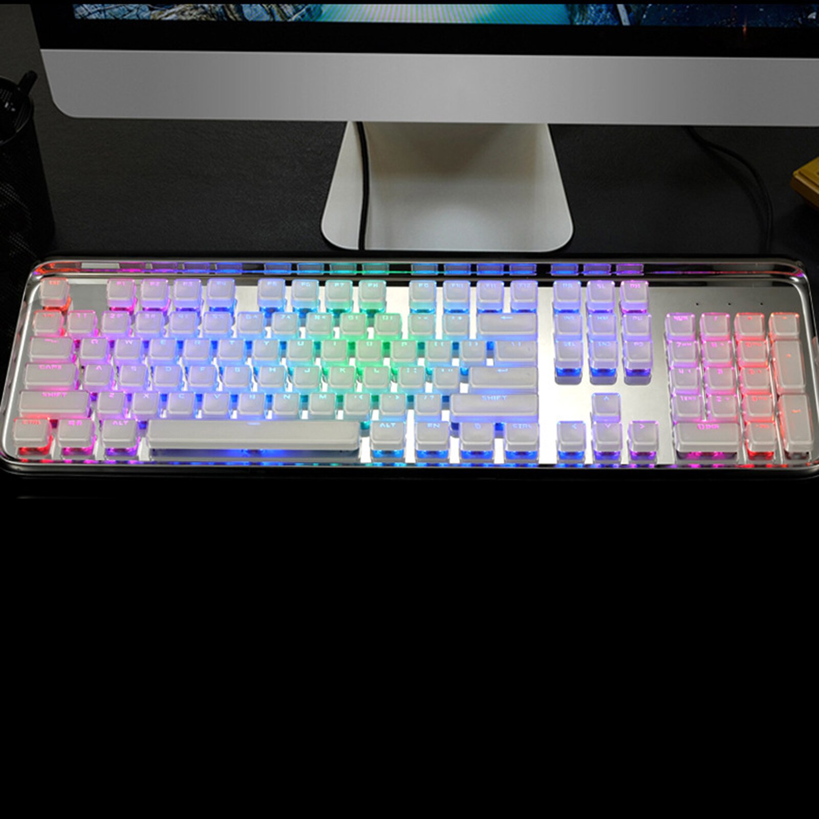 Crystal Pudding Keycaps Keycap Set Met Doorzichtig... – Vicedeal