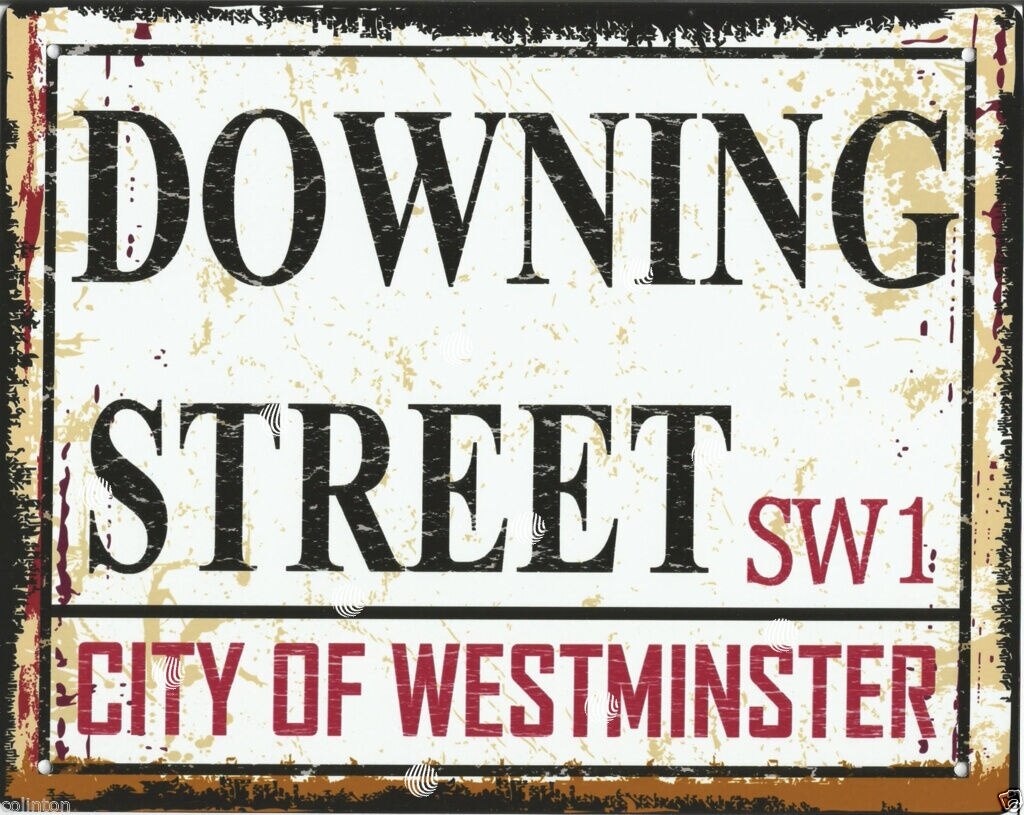 Downing Street London Street Metal Sign Vintage St... – Vicedeal
