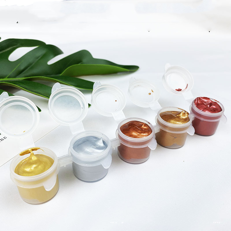 5ML*5 Color Metal Acrylic Paint Paint Plaster Scul... – Grandado