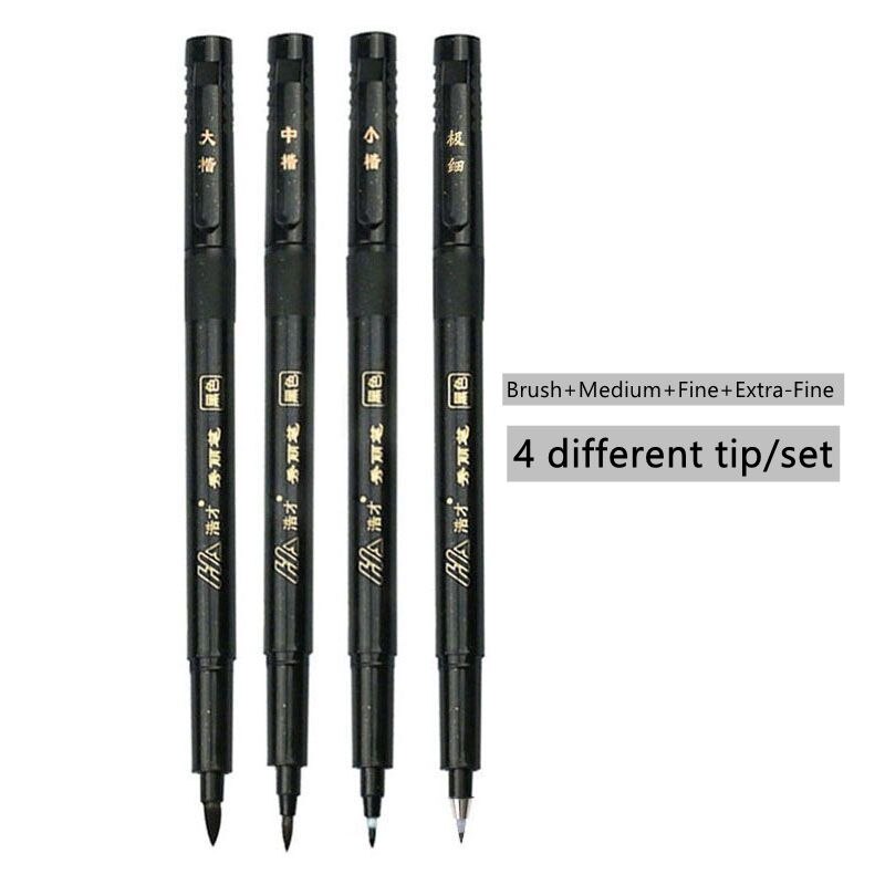 4pcs Hand Lettering Calligraphy Pen Set Extra Fine... – Vicedeal