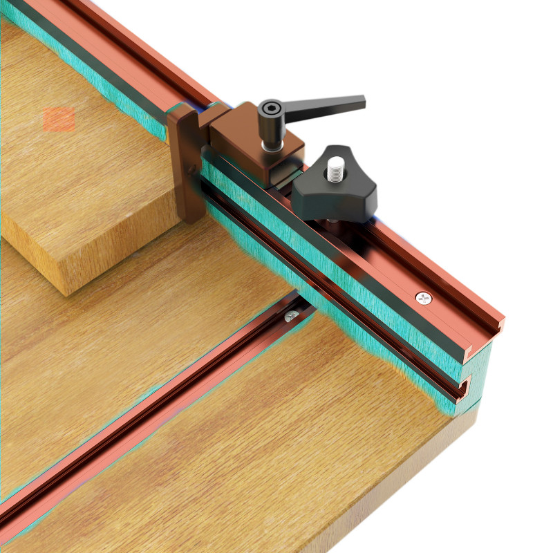 T-track Double Cut Profil Universal mit Vorgebohrt... – Grandado