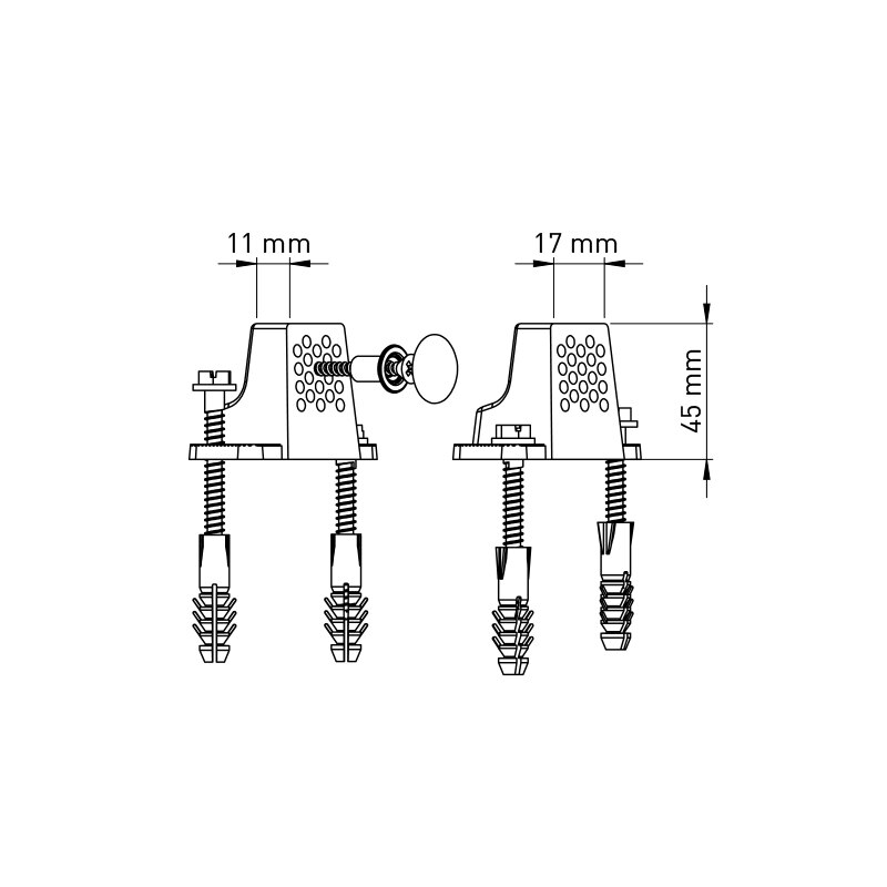 Stalen schroef plat/rond chroom deksel (kastzijde ... – Vicedeal