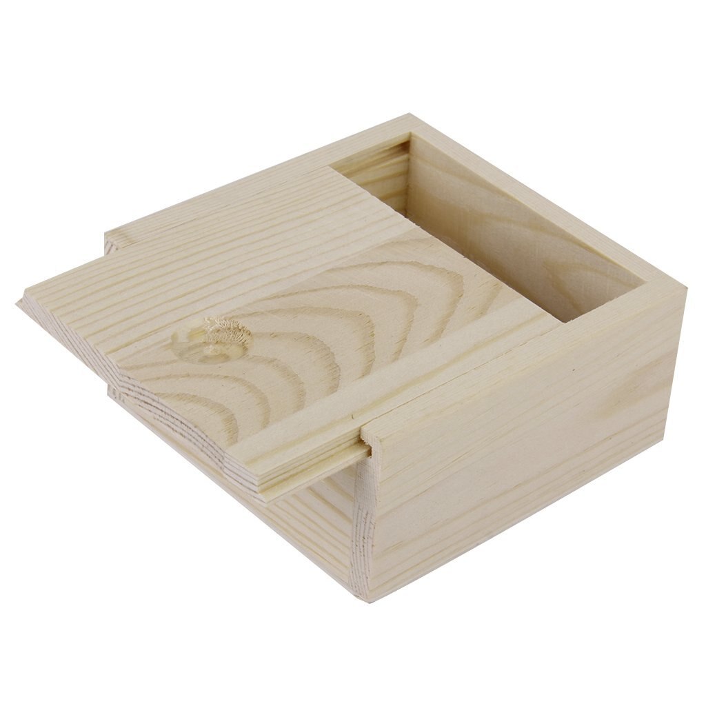 Small Plain Wooden Storage Box Case for Jewellery ... – Vicedeal