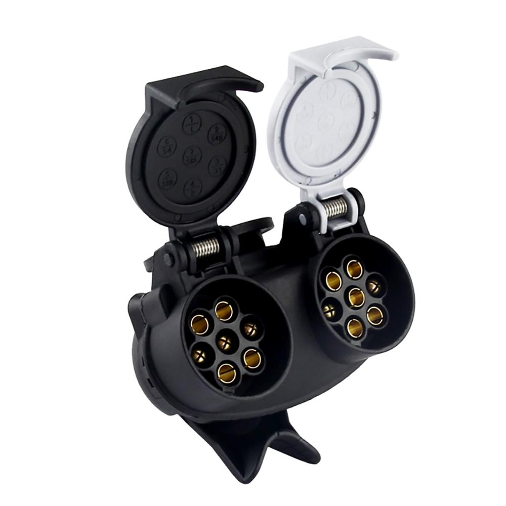 13 Pin To 7 Pin Double-head Connector 12V RV Trail... – Grandado