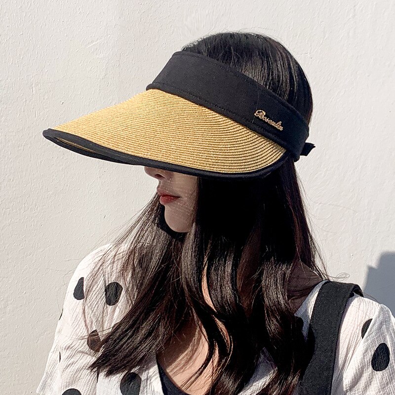 Straw Empty Top Hat Women's Summer Net Red Hat... – Grandado