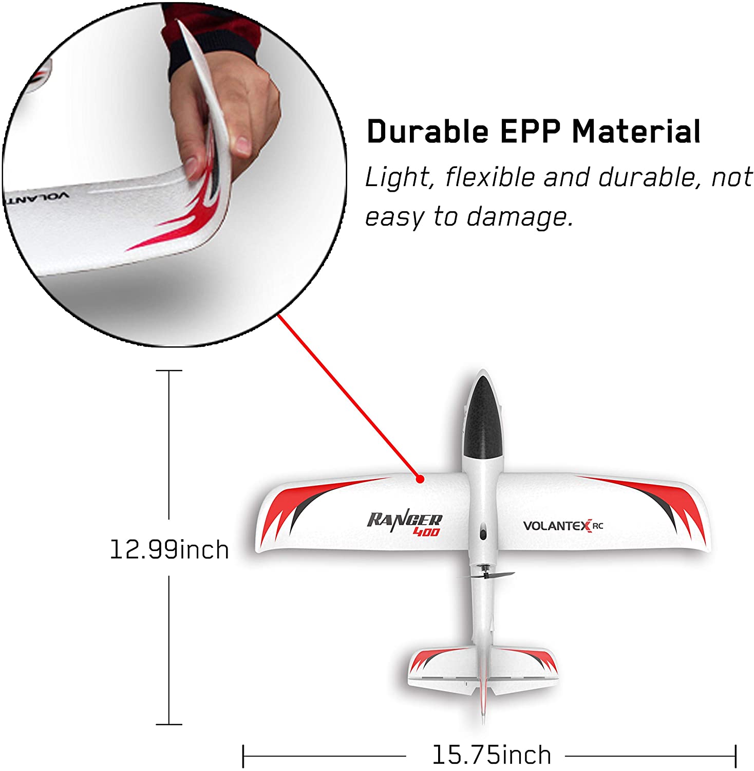 VOLANTEXRC RC Airplane Ranger 400 2.4GHz Parkeflye... – Grandado
