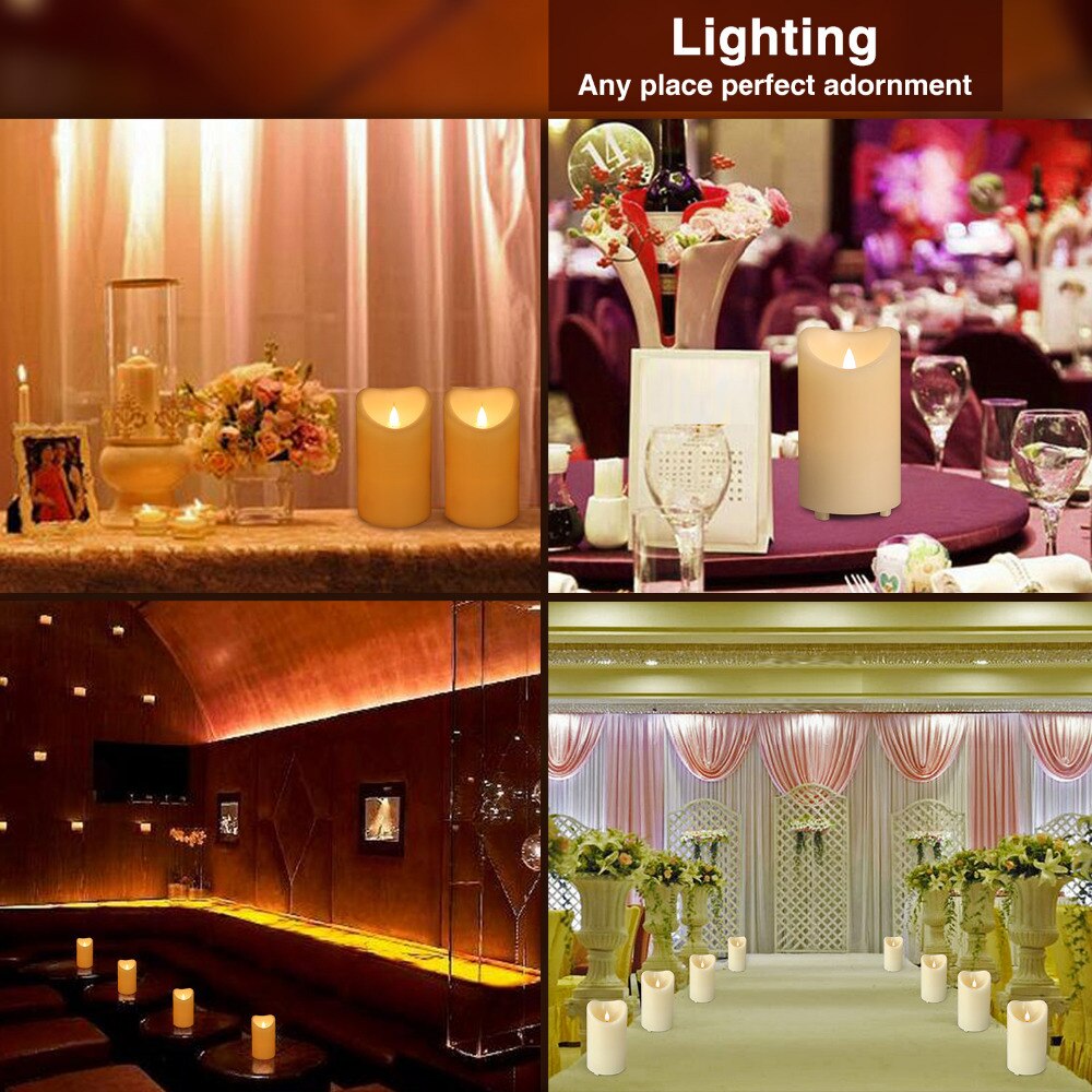 GiveU Led Kaarsen Vlamloze batterij operated Bluet... – Grandado