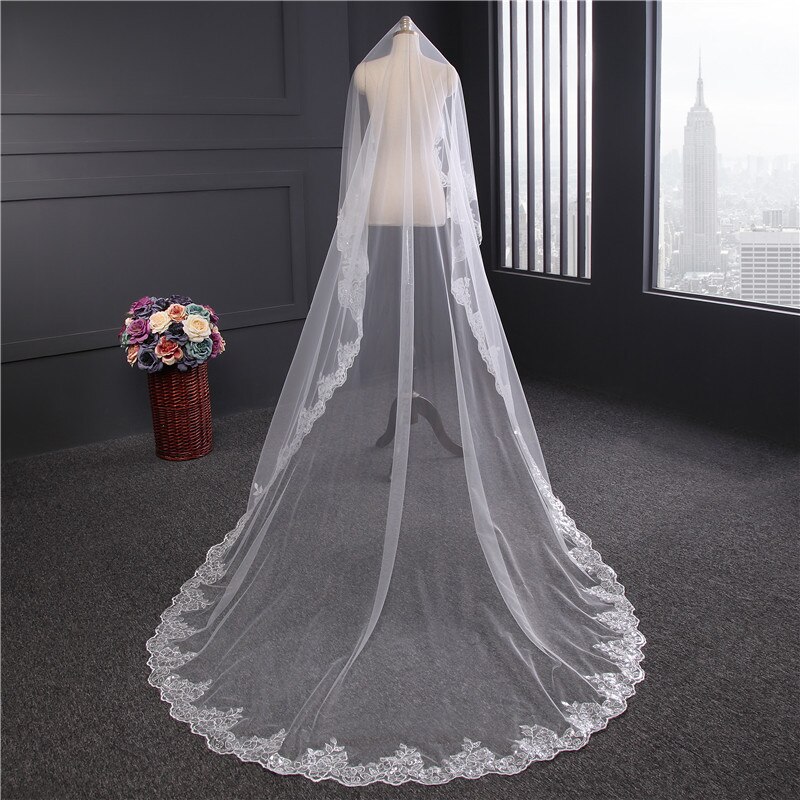 Popodion Wedding Accessories 3 Meter Lace Wedding ... – Vicedeal
