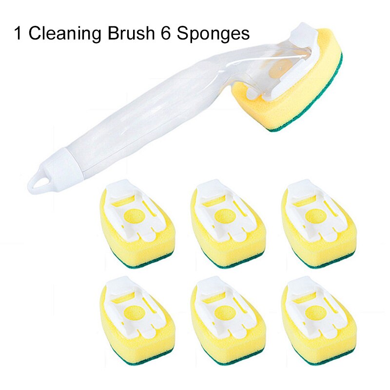 Handle Sponge Magic Sponge Washer Brush Head Kitch... – Vicedeal