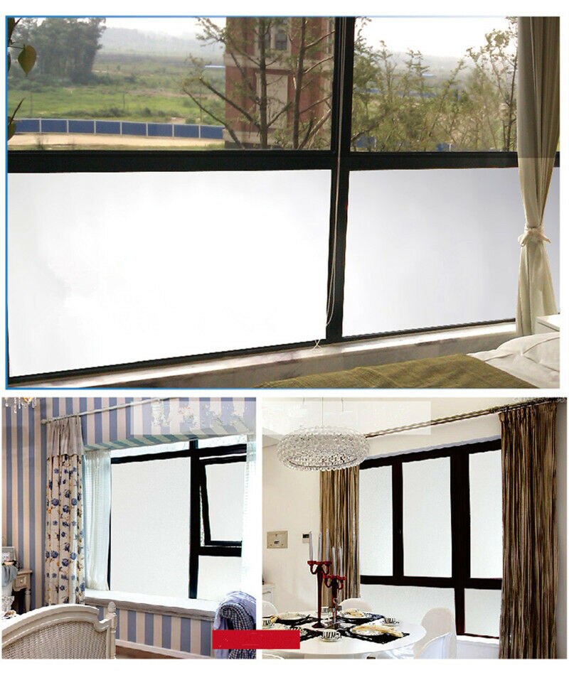 50cmx1000cm(20''x394'') White Solar Tint Film Deco... – Grandado