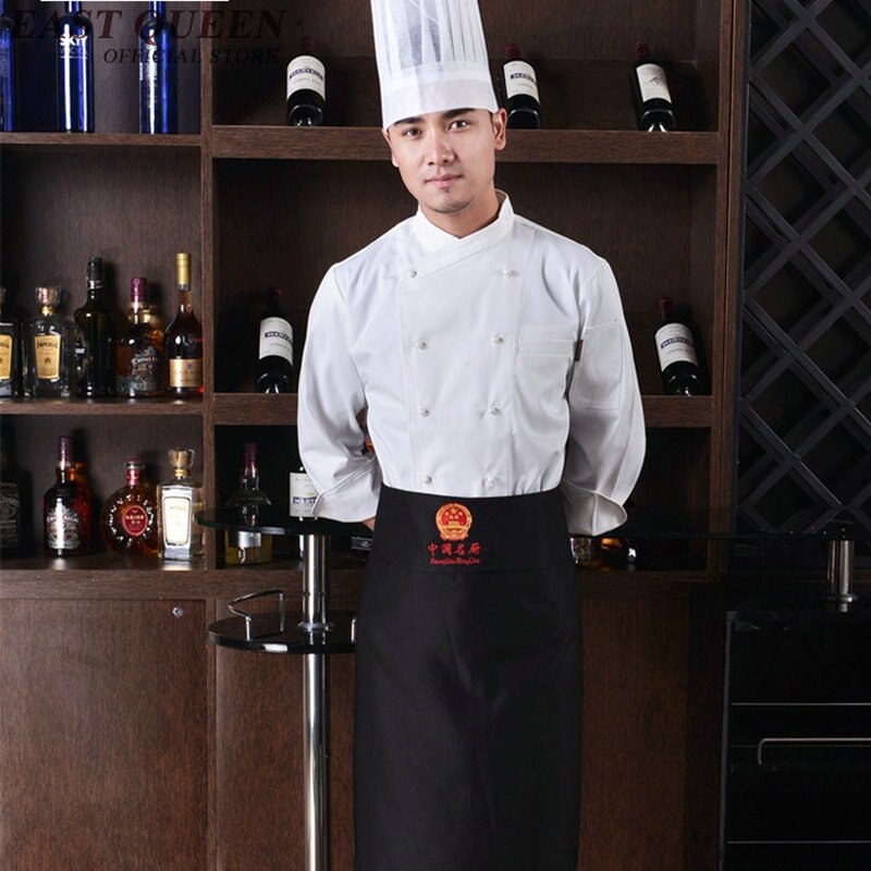 Food service chef jacket chinese dragon cook cloth... – Grandado