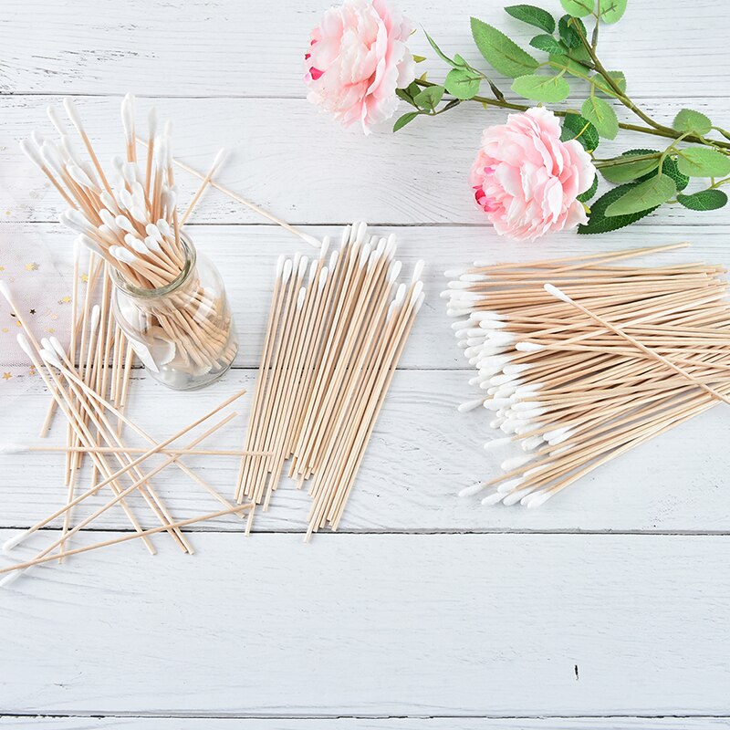 100Pcs/set Cotton Swabs Extra Long 15cm Swab Wood ... – Vicedeal