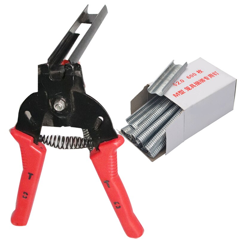 Hog Ring Plier Tool and 600pcs M Clips Staples Ani... – Grandado