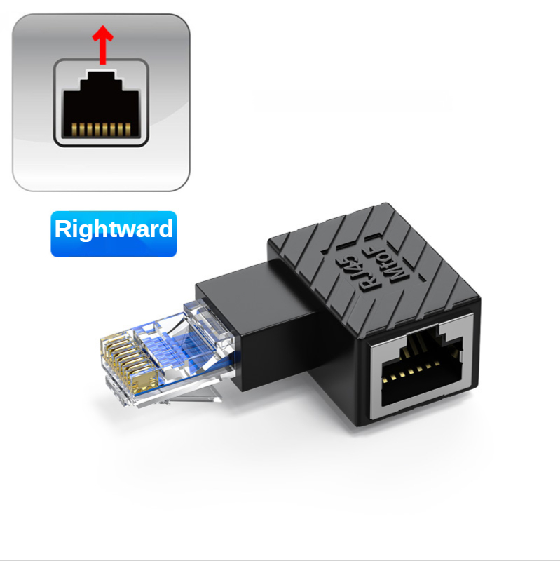 90 degree network cable adapter male to female elb... – Grandado