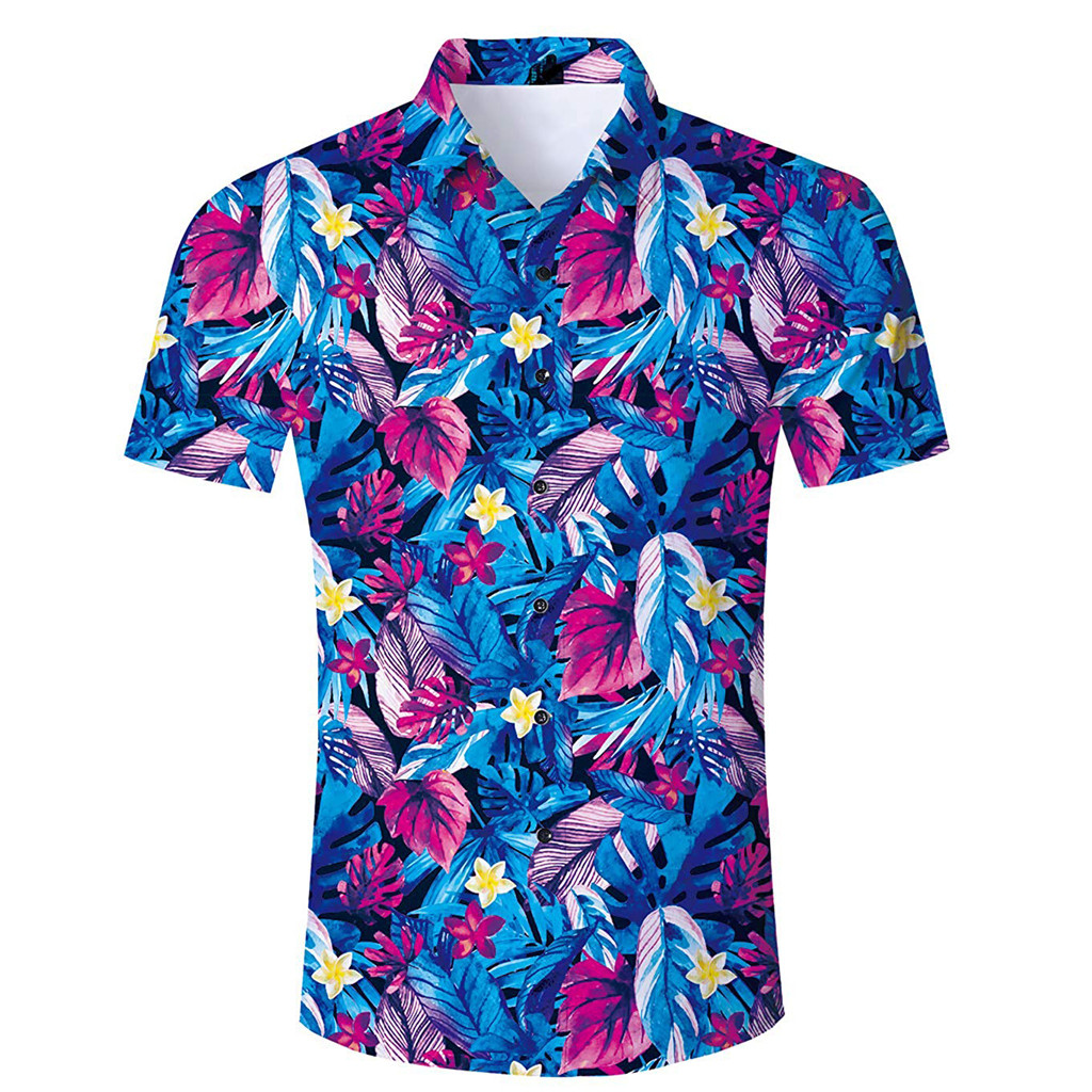 Zomer Mode Mannen Zomer Stijl Mode Maple Leaf Hawa... – Grandado