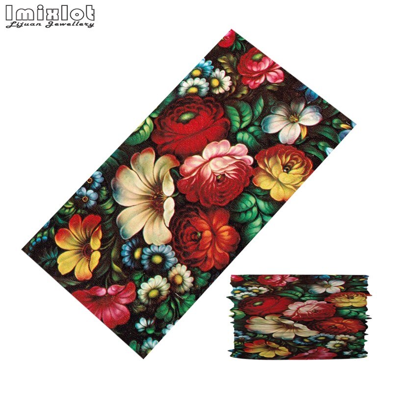 Flower Magic Ring Neck Scarf Face Shield Headband ... – Grandado