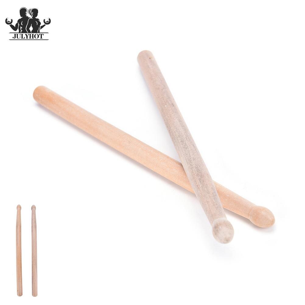 1 Pair 5A Maple Drum Sticks Wood Wooden Tip Band M... – Vicedeal