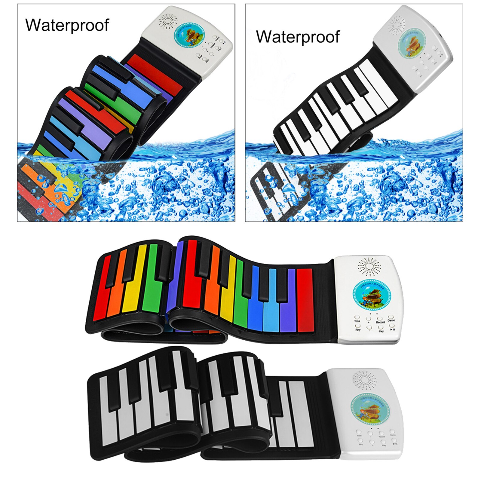 49 Keys Digital Keyboard Flexible Roll Up Piano Di... – Grandado