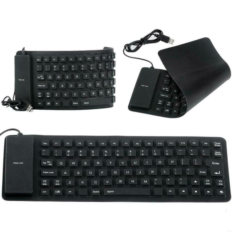 Portable Foldable Silicone PC Keyboard Flexible So... – Grandado