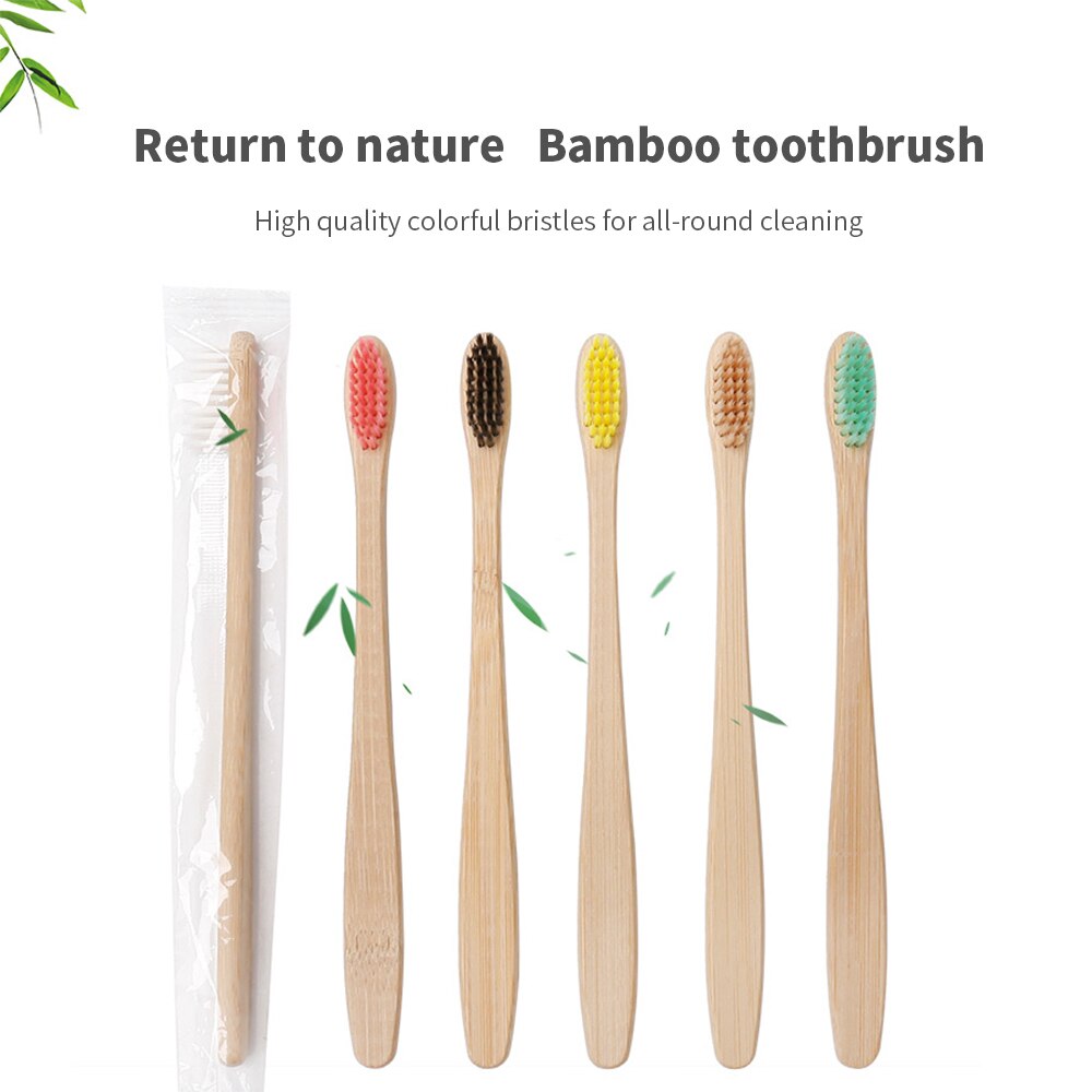 10Pcs Toothbrush Eco-Friendly Rainbow Bamboo Soft ... – Vicedeal