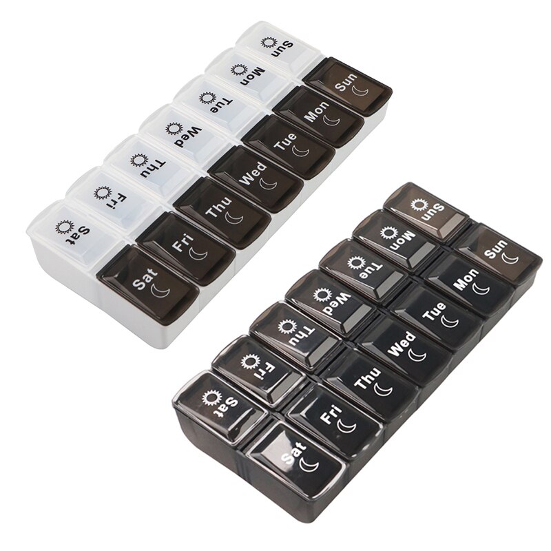 1/2 pakke 7 dage ugentligt pilleetui 28/14 gitter ... – Grandado